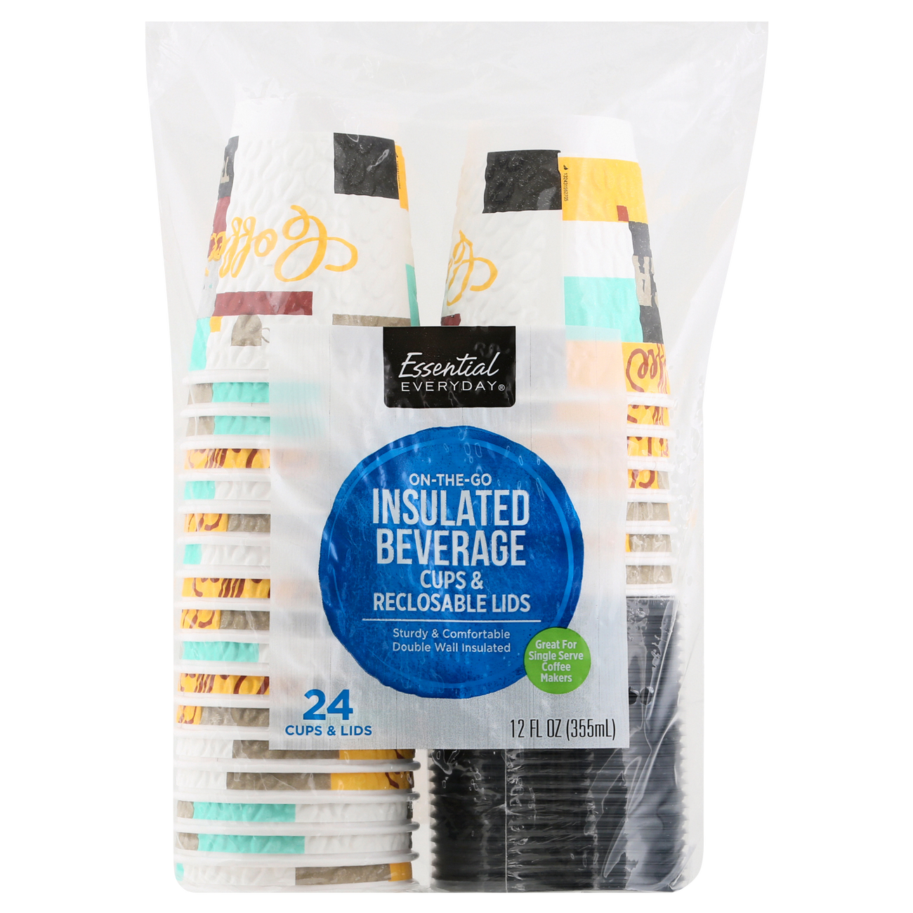 Essential Everyday Insulated Beverage Cups and Lids 24ct - Delivered In ...