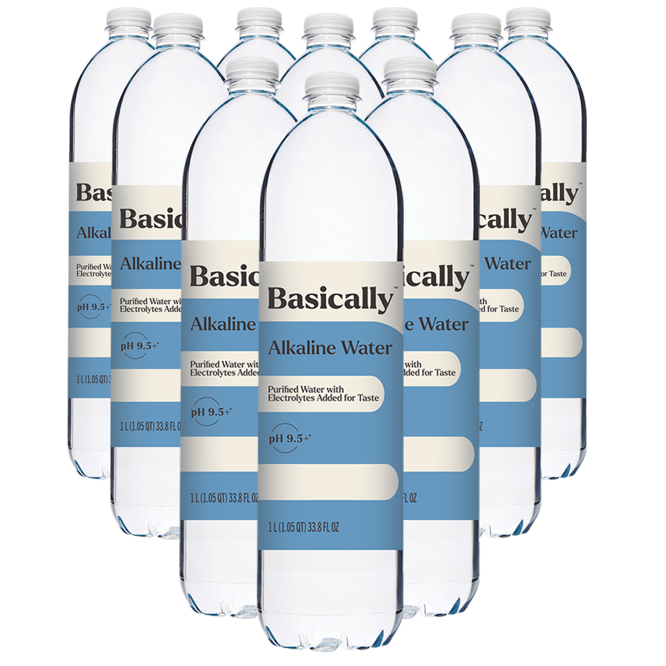 Basically 1L Alkaline Water with Electrolytes (Pack of 10) - Delivered ...