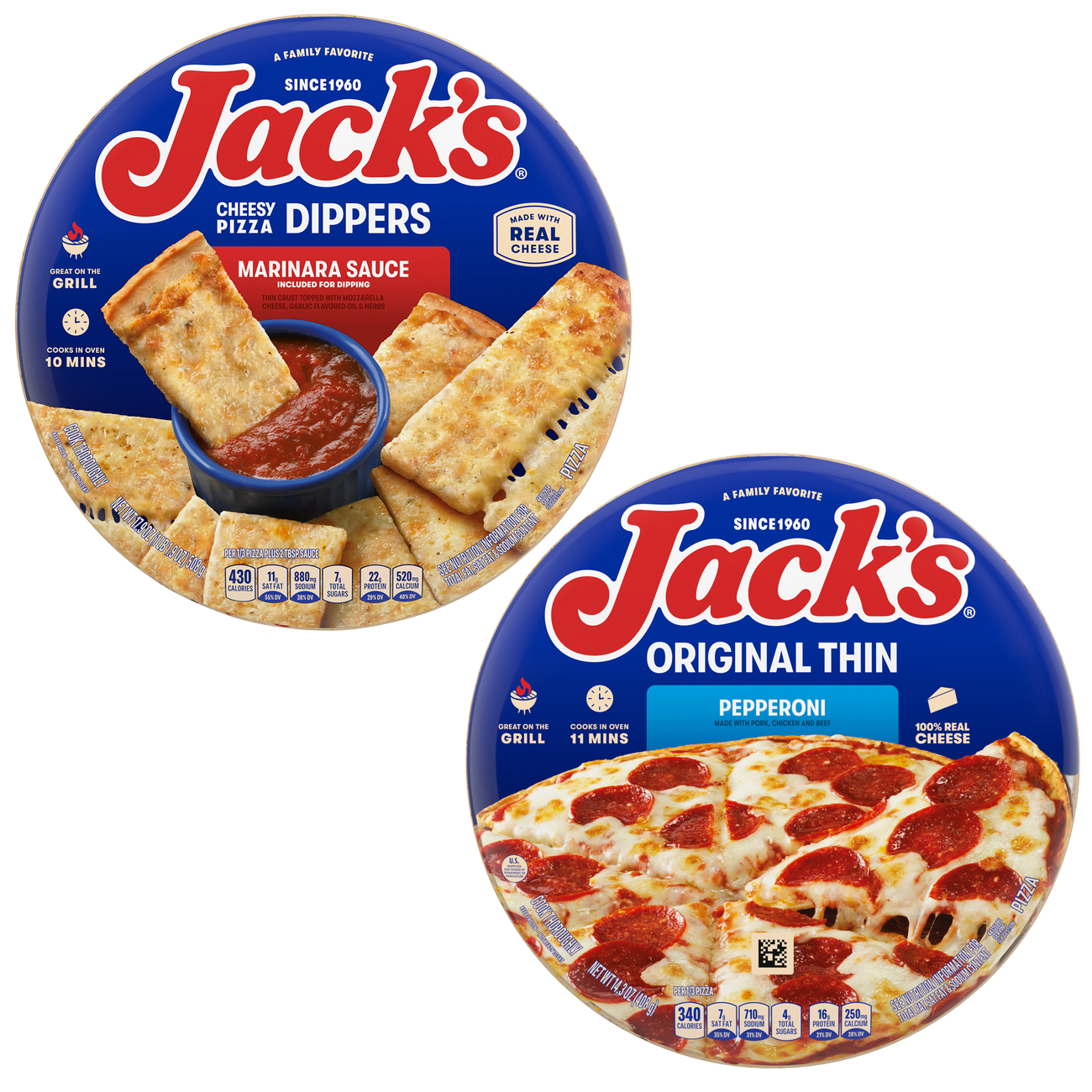 Jack's Pepperoni Pizza & Cheesey Pizza Dippers Bundle - Delivered In As ...