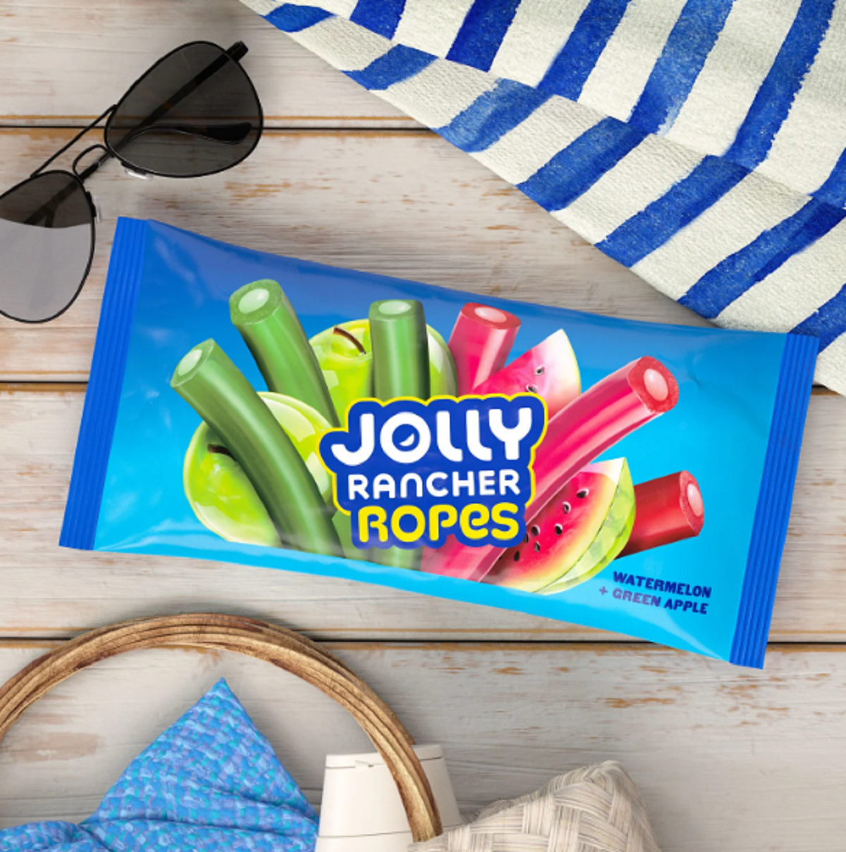 Jolly Rancher Ropes Watermelon & Green Apple, 6 oz - Delivered In As ...