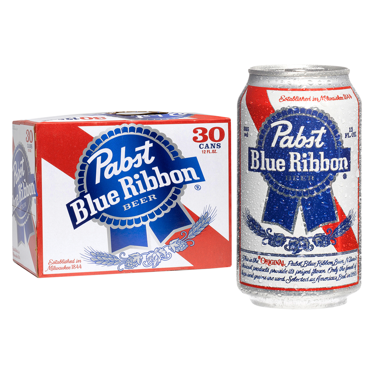 Pabst Blue Ribbon 30pk 12oz Can 4.6% ABV - Delivered In As Fast As 15 ...