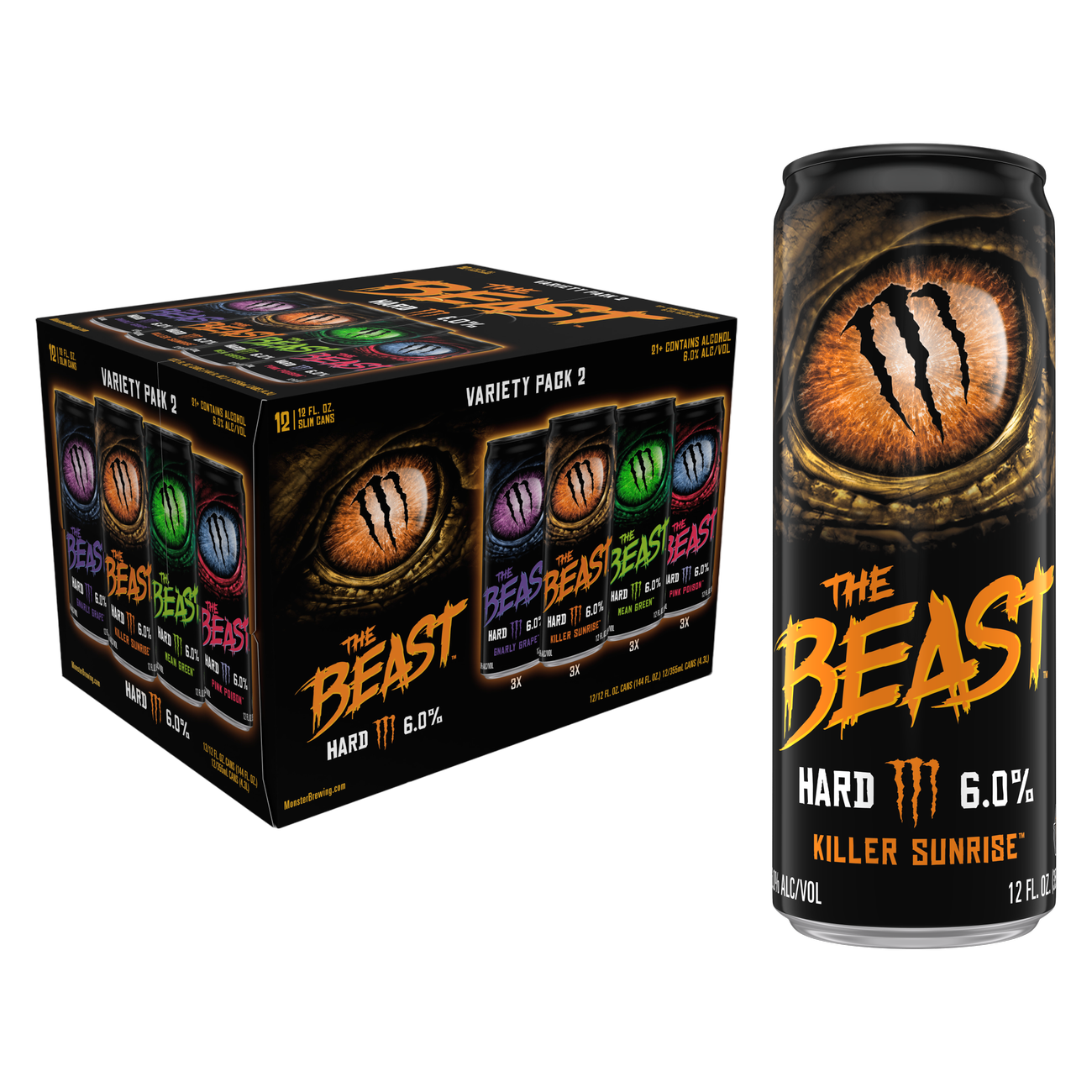 The Beast Unleashed Variety Pack #2 12pk 12oz Can 6% ABV - Delivered In ...