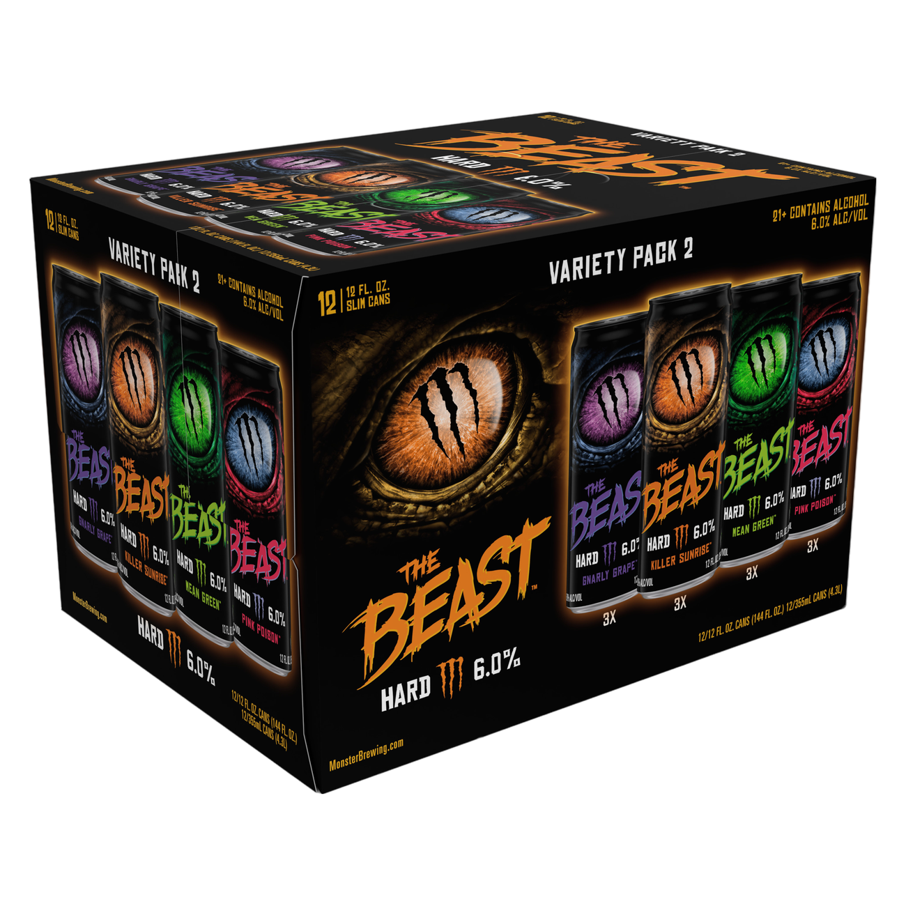 The Beast Unleashed Variety Pack #2 12pk 12oz Can 6% ABV - Delivered In ...
