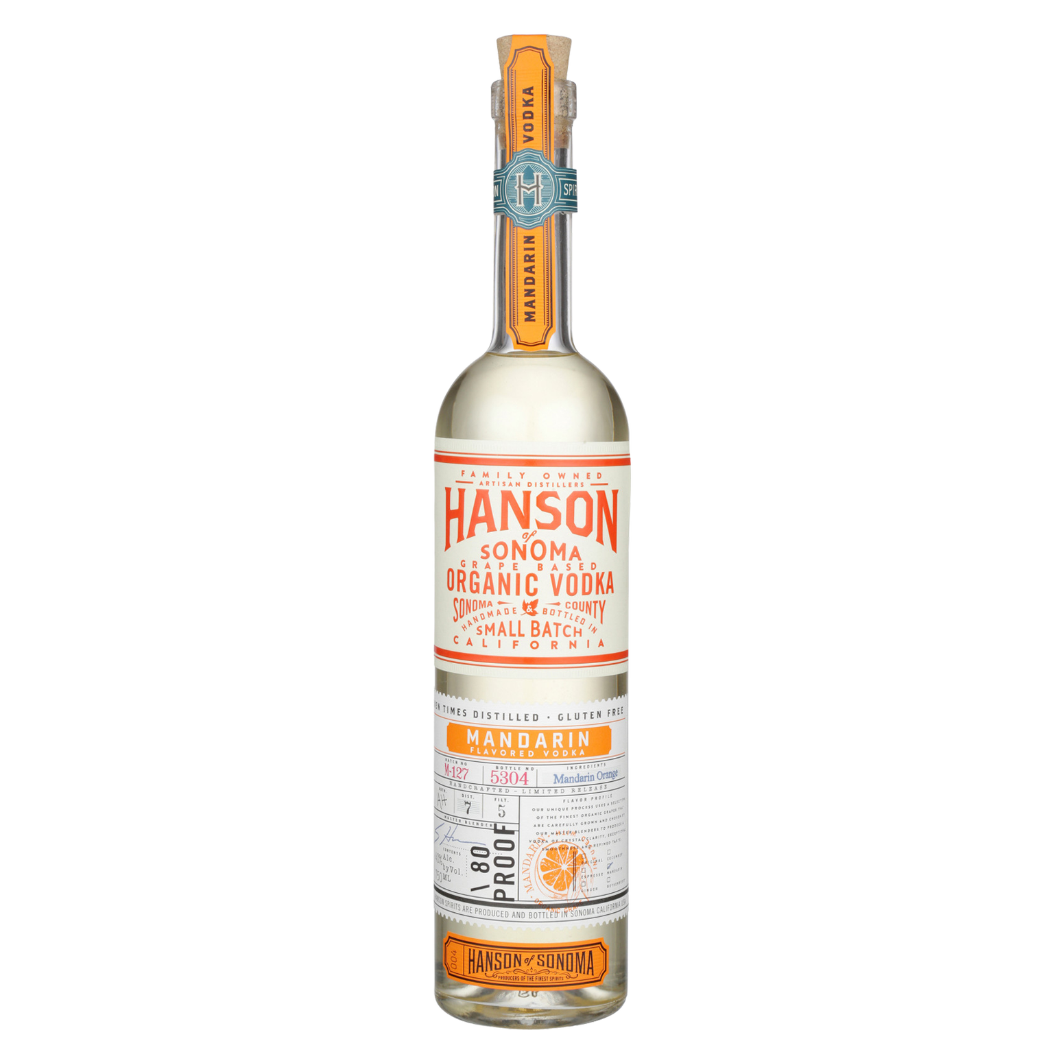 Hanson Organic Mandarin Vodka 750ml : Alcohol fast delivery by App or ...