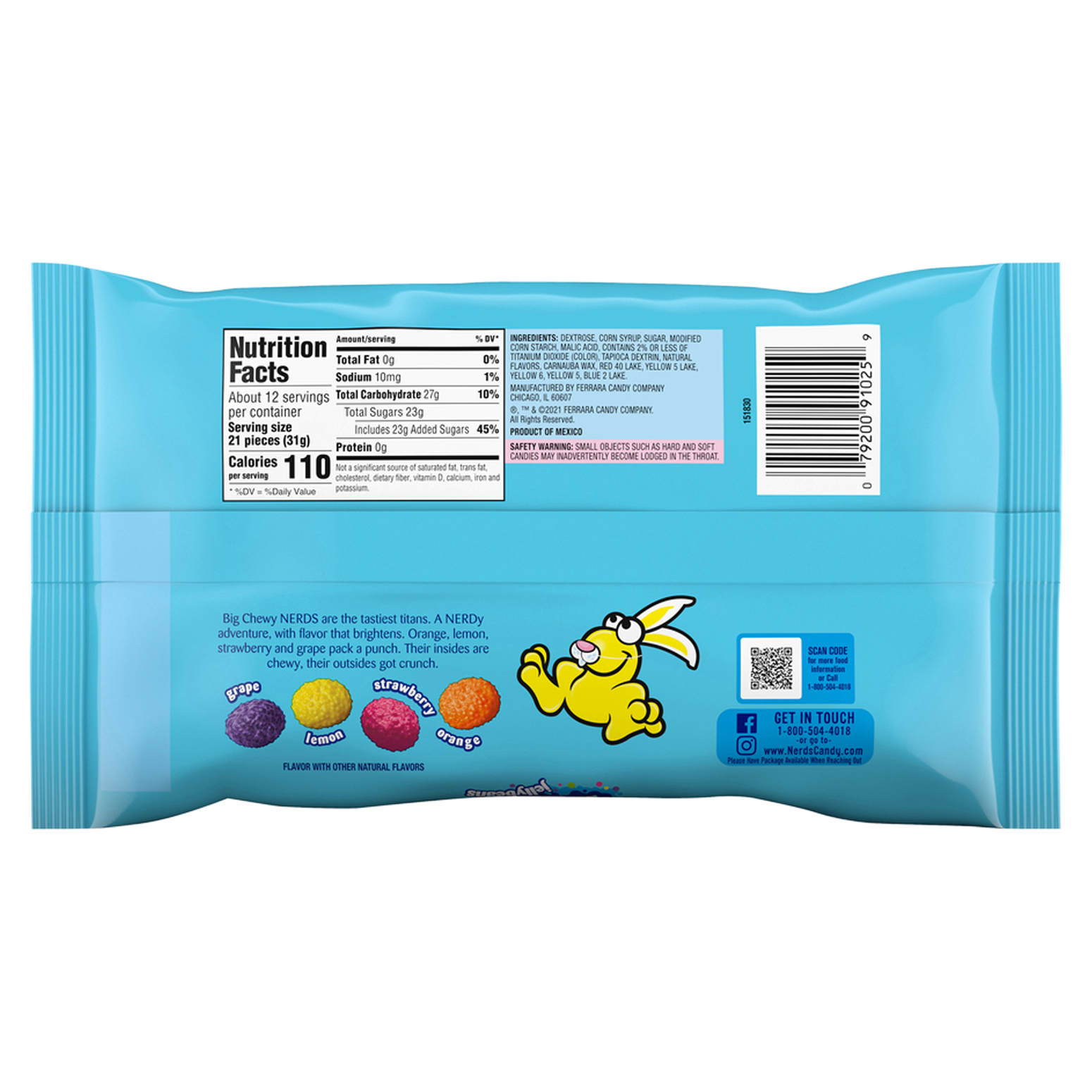 Nerds Big Chewy Jelly Beans 13oz : Snacks fast delivery by App or Online