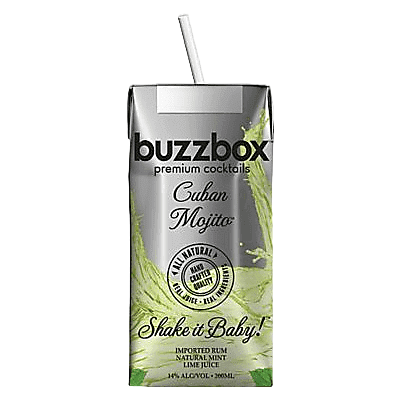 Buzzbox Cuban Mojito Cocktail 200ml : Alcohol fast delivery by App or ...