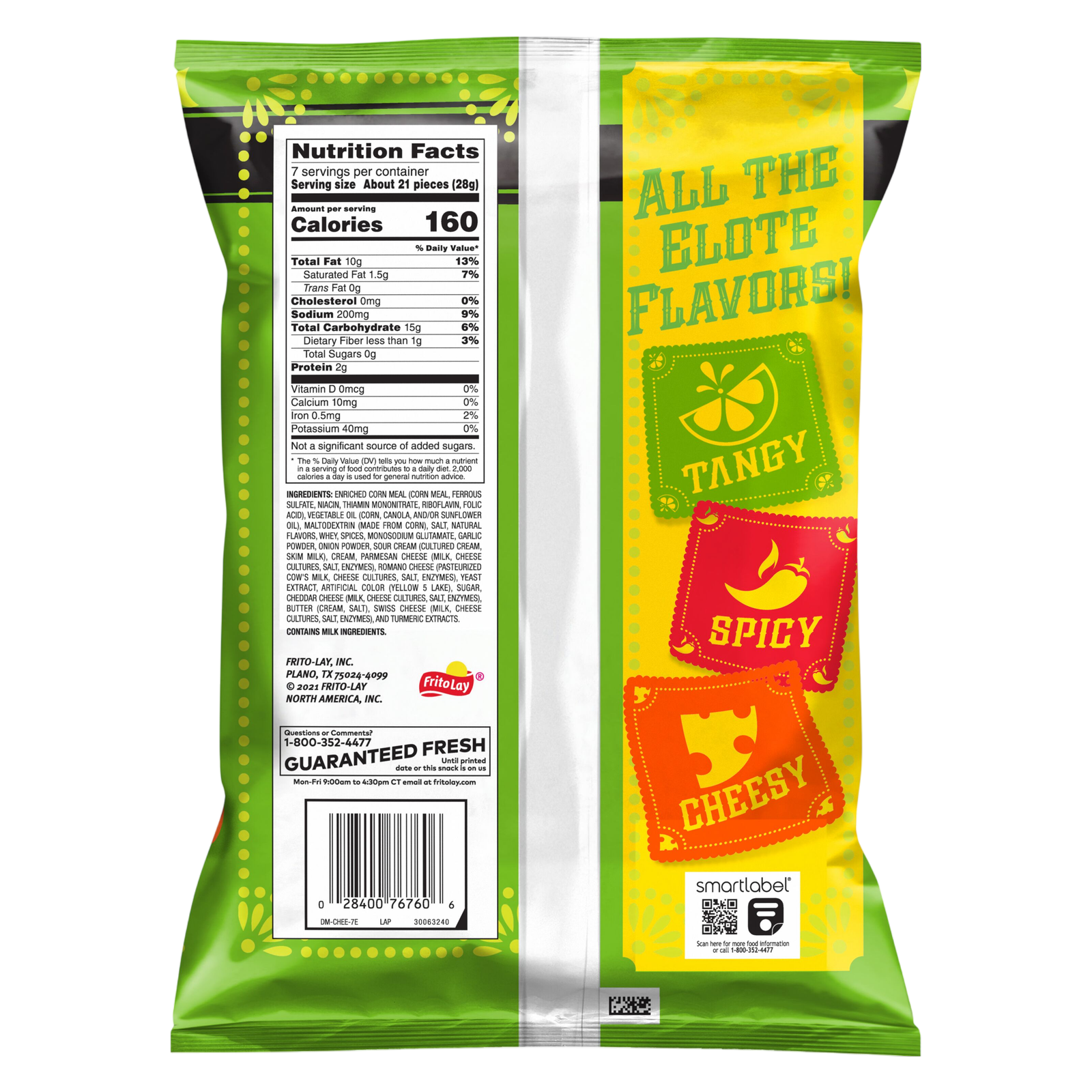 Cheetos Cheese Flavored Snacks Mexican Street Corn Flavored 7oz ...