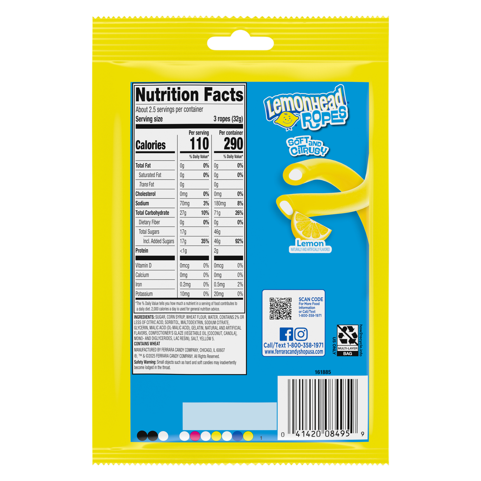 Lemonhead Ropes, 3 oz - Delivered In As Fast As 15 Minutes - SNAP EBT ...