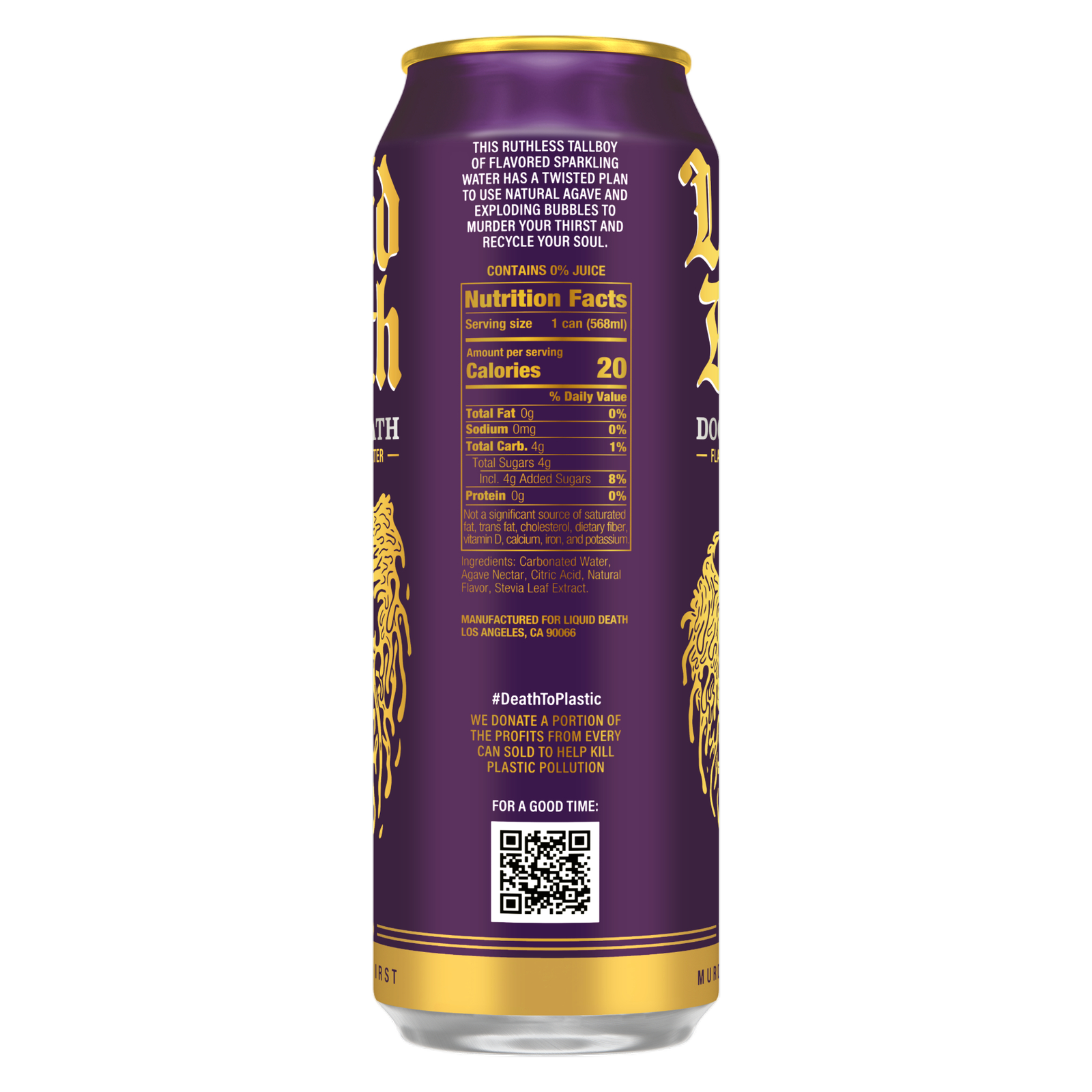 Liquid Death Dr. Death 19.2oz King Size Can - Delivered In As Fast As ...