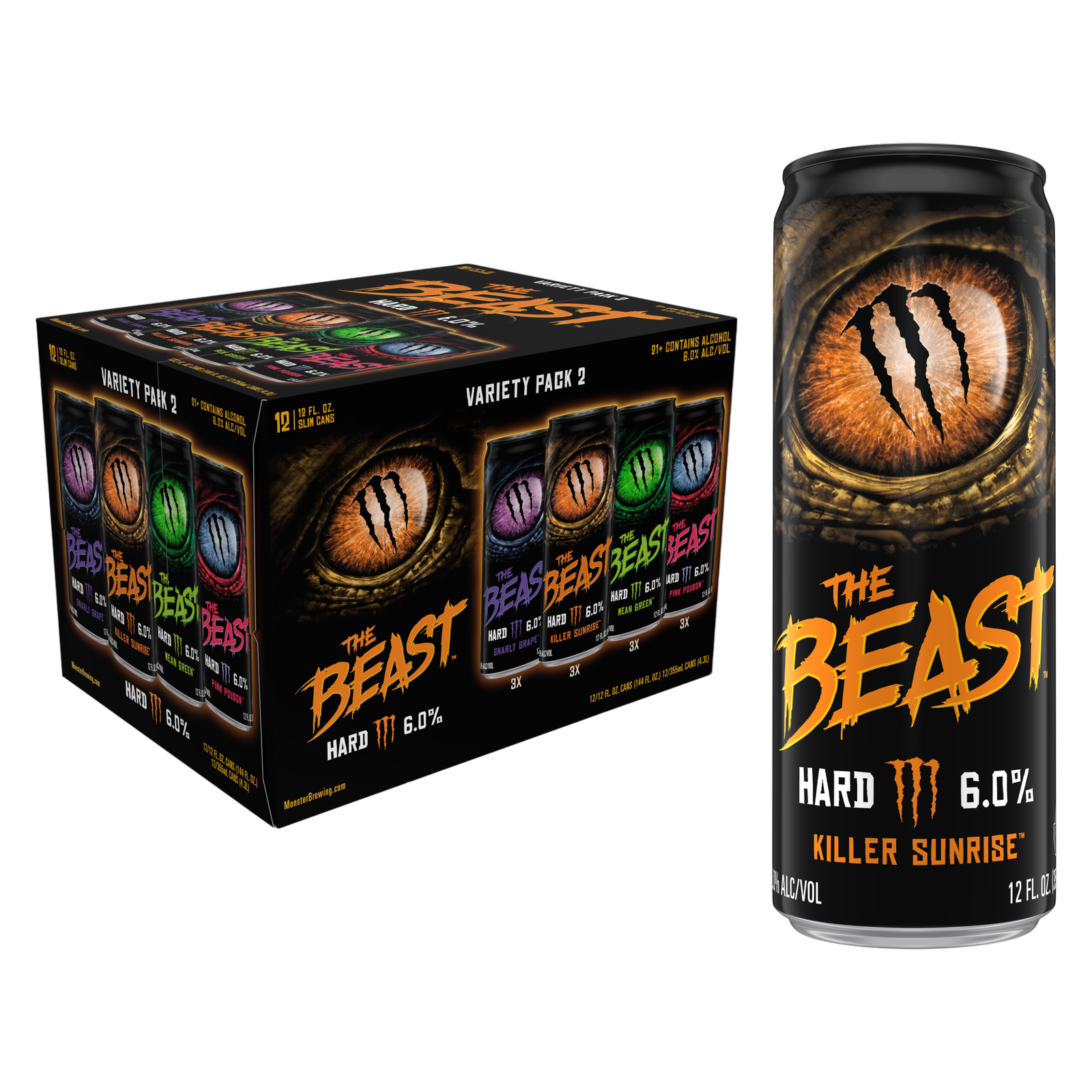 The Beast Unleashed Variety Pack #2 12pk 12oz Can 6% ABV - Delivered In ...