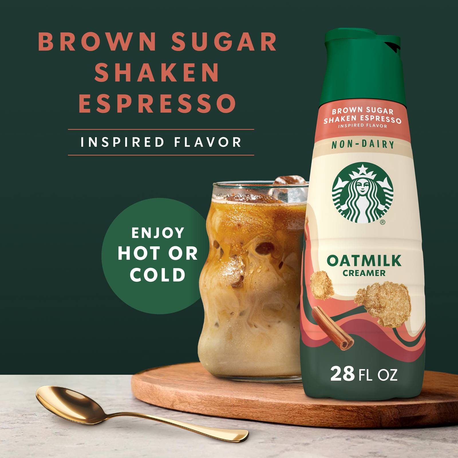 Starbucks Brown Sugar Shaken Espresso Inspired Oatmilk Creamer 28oz Btl ...