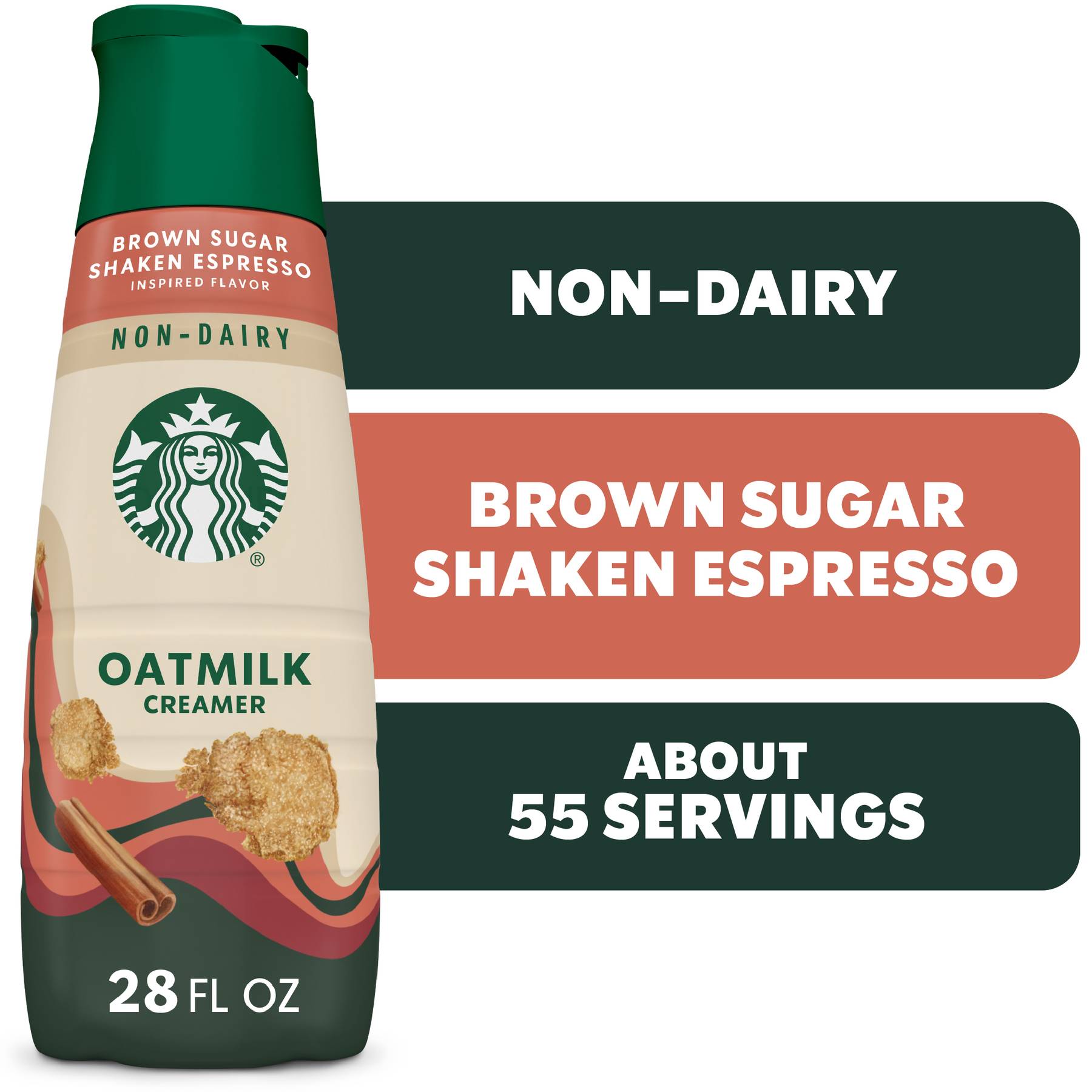 Starbucks Brown Sugar Shaken Espresso Inspired Oatmilk Creamer 28oz Btl ...