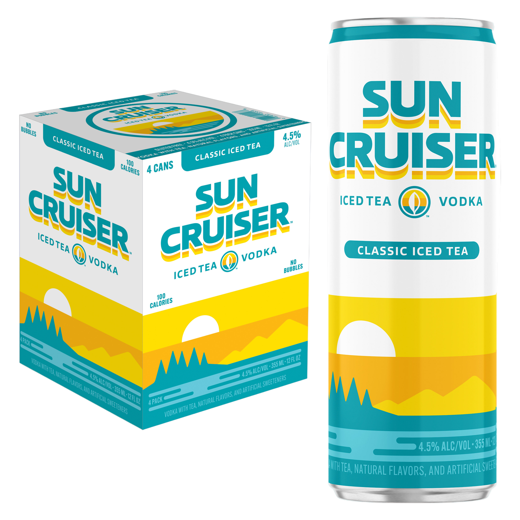 Sun Cruiser Iced Tea Vodka 4pk 12oz Can 4.5% ABV - Delivered In As Fast ...