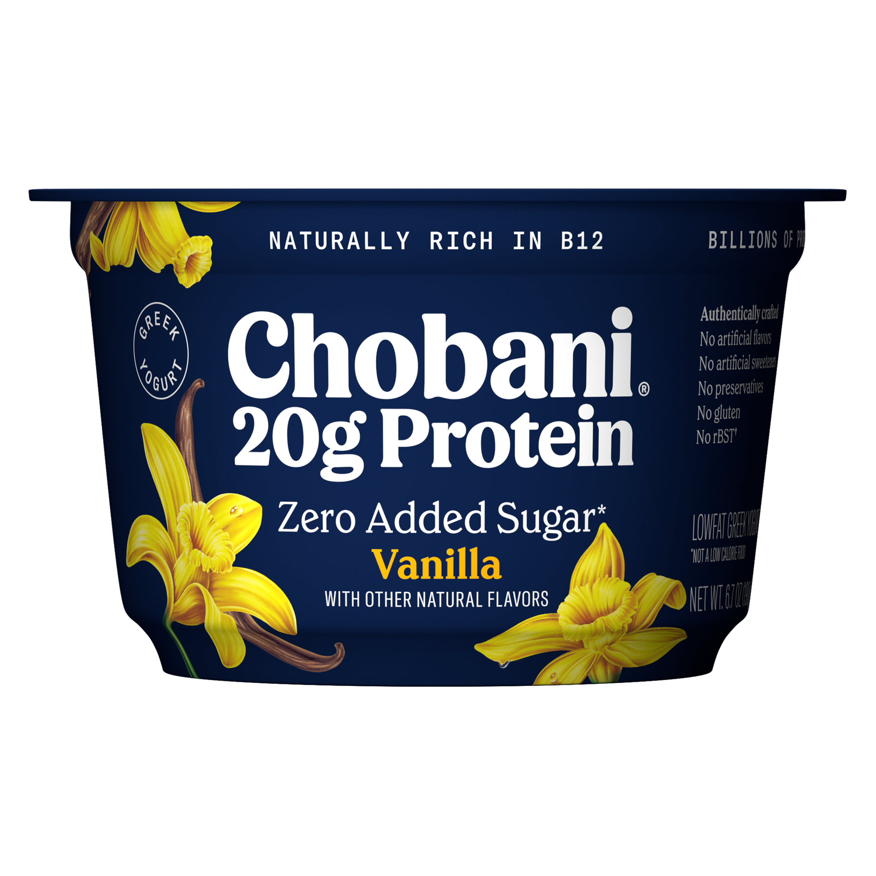 Chobani 20g Protein Vanilla Greek Yogurt - 6.7oz - Delivered In As Fast ...