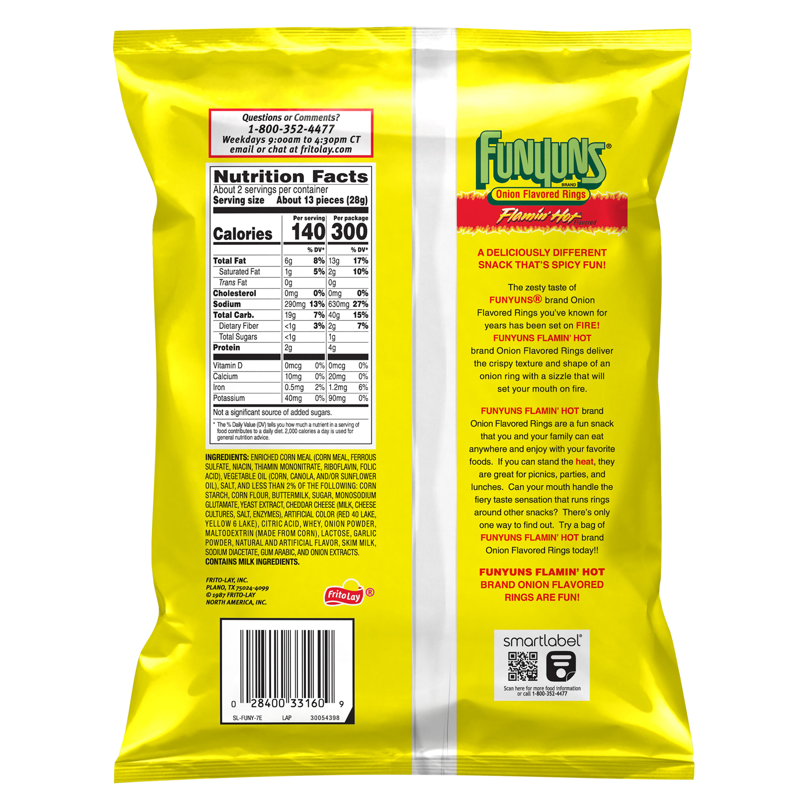 Funyuns Flamin' Hot Onion Flavored Rings 2.1oz - Delivered In As Fast ...