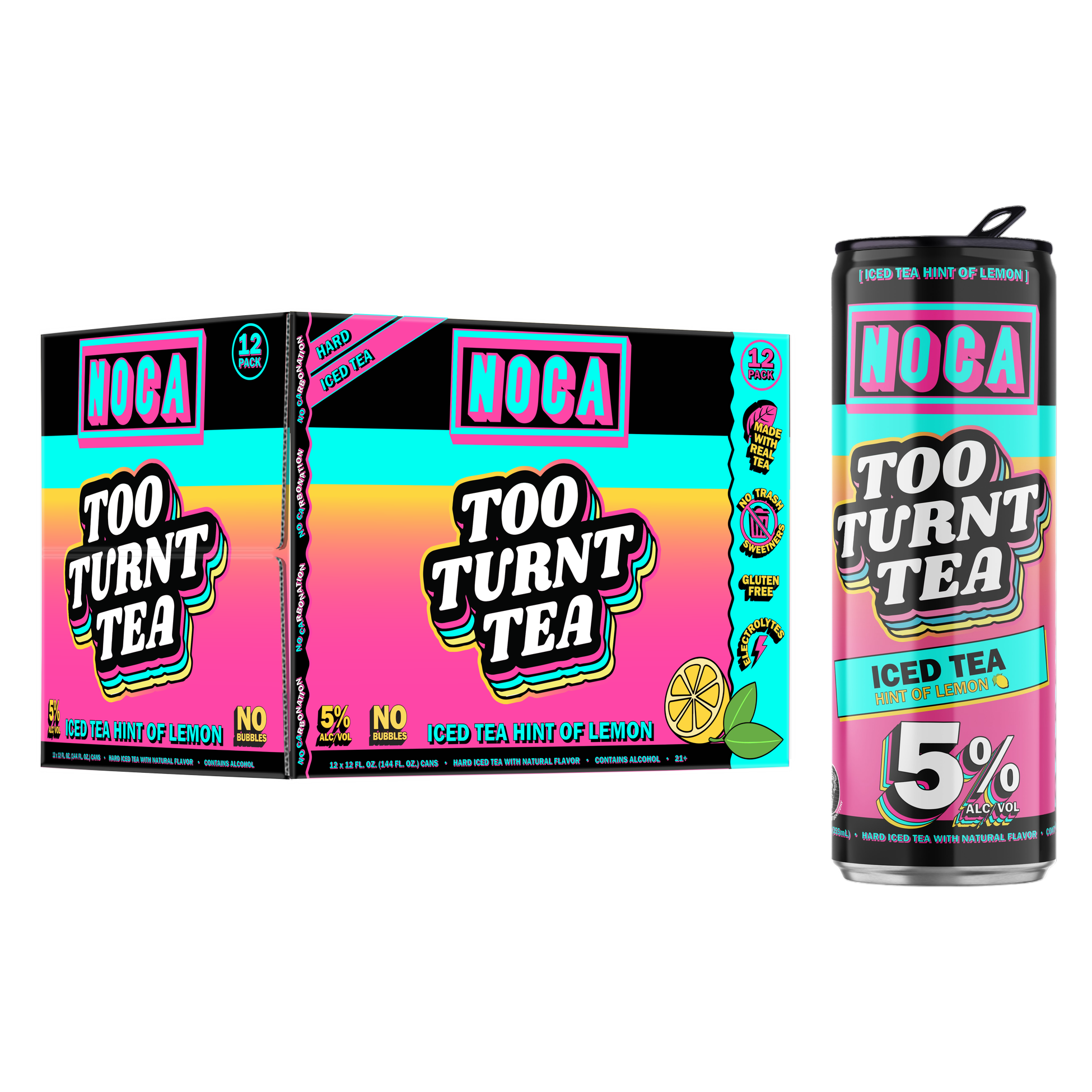NOCA TooTurnt Tea 12pk 12oz Can 5.0% ABV - Delivered In As Fast As 15 ...