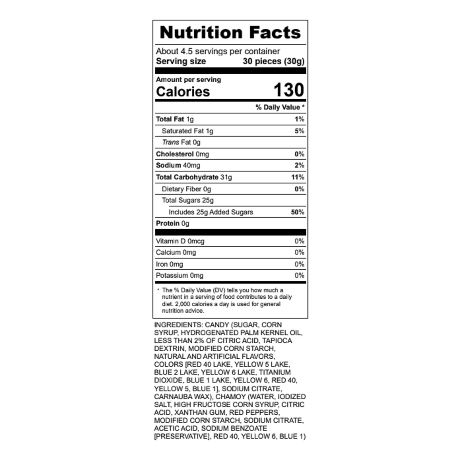 Kanpai Foodz Freeze Dried Candy Chamoy Fruity, 5oz - Delivered In As ...