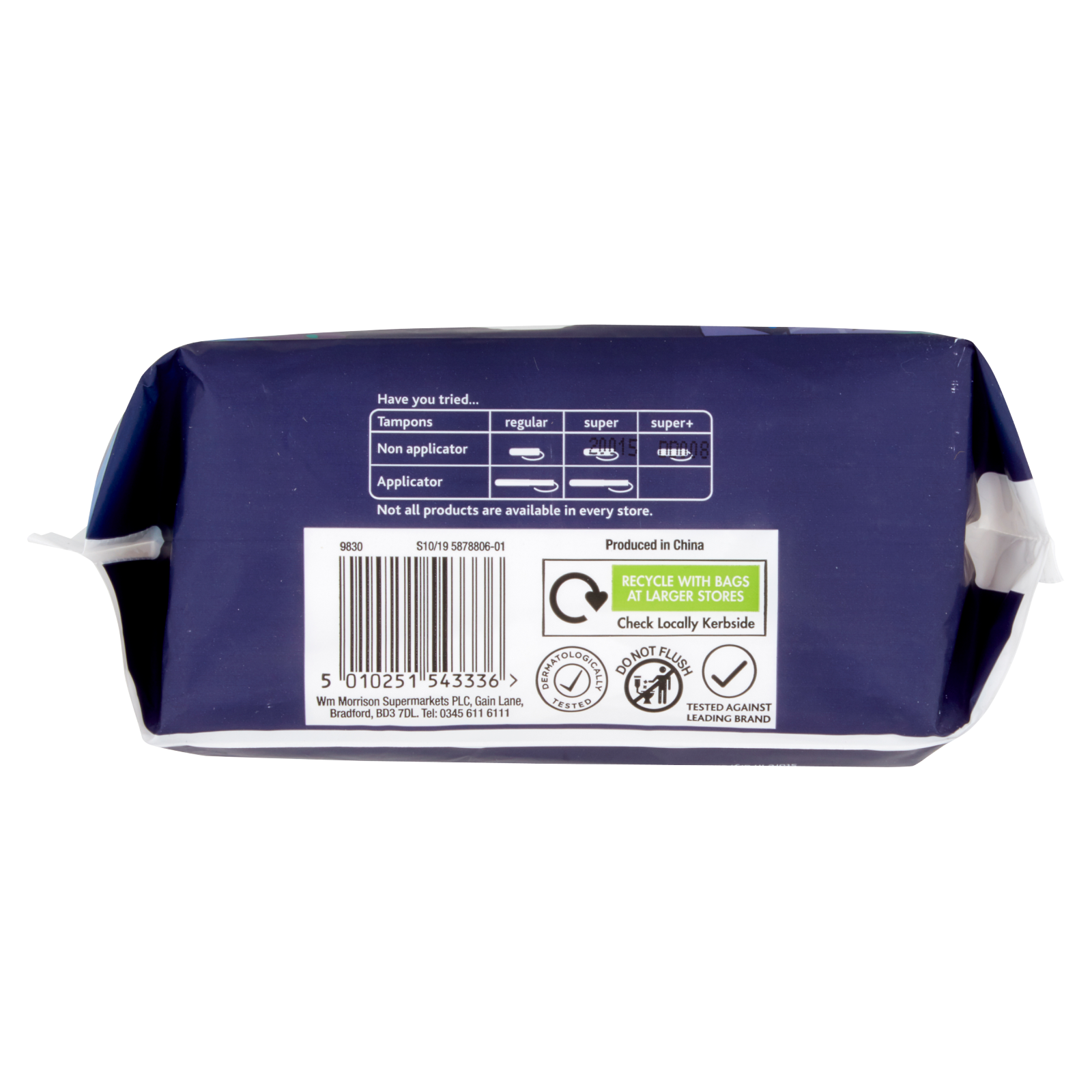 Morrisons Night Time Ultra Pads with Wings, 10pcs : Bath & Beauty fast ...