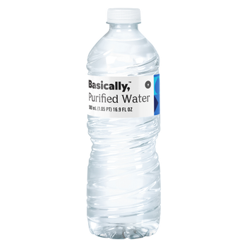 Basically, Purified Water 24ct 16.9oz : Drinks fast delivery by App or ...