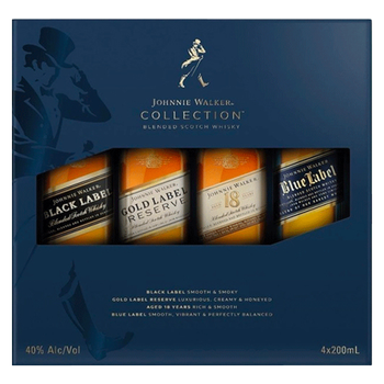 Johnnie Walker Collection Mix 4pk 200ml : Alcohol fast delivery by App ...