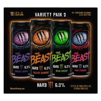 The Beast Unleashed Variety Pack #2 12pk 12oz Can 6% ABV - Delivered In ...