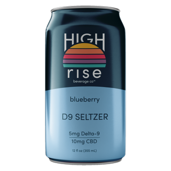 High Rise Blueberry 5mg THC Seltzer 4pk 12oz Can - Delivered In As Fast ...