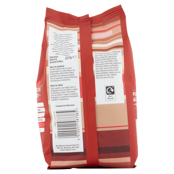 Morrisons Espresso Ground Coffee, 227g : Food Cupboard fast delivery by ...