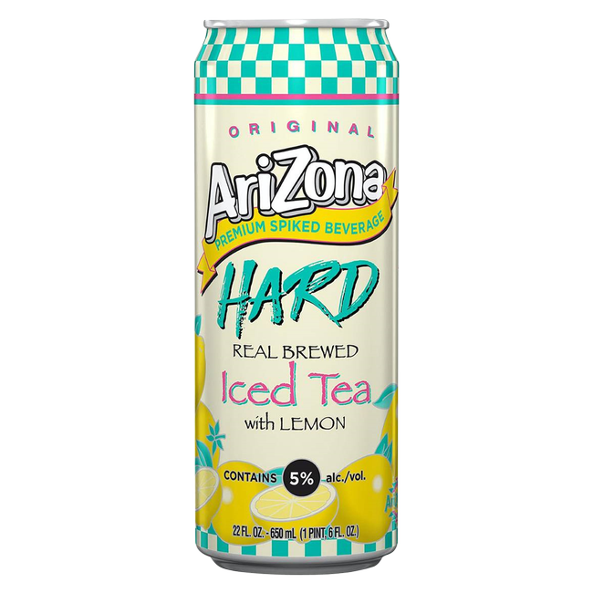 Arizona Hard Lemon Tea Single 22oz Can 5% ABV - Delivered In As Fast As ...