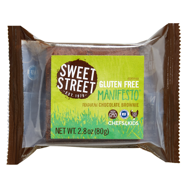 Sweet Street Gluten Free Honduran Chocolate Manifesto Brownie 2.8 oz ...