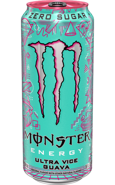 Monster Energy Ultra Vice Guava Energy Drink 16oz Can - Delivered In As ...