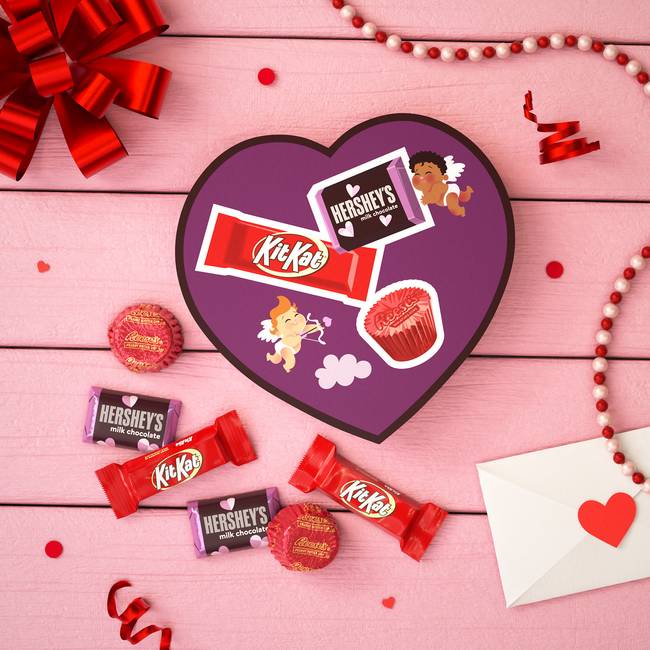 HERSHEY’S, KIT KAT®, REESE’S Assortment Heart Box, 6.4oz - Delivered In ...