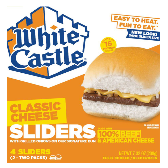White Castle Frozen Classic Cheeseburger Sliders 4ct 7.3oz - Delivered ...