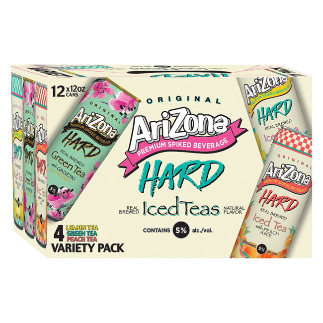 Arizona Hard Tea Party Pack 12pk 12oz Can 5.0% ABV - Delivered In As ...