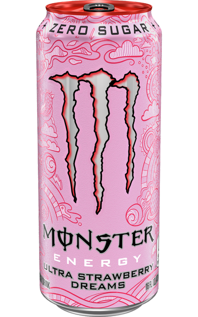 Monster Energy Ultra Strawberry Dreams Energy Drink 16oz Can ...