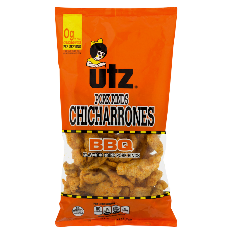 Utz BBQ Pork Rinds 5oz : Snacks fast delivery by App or Online