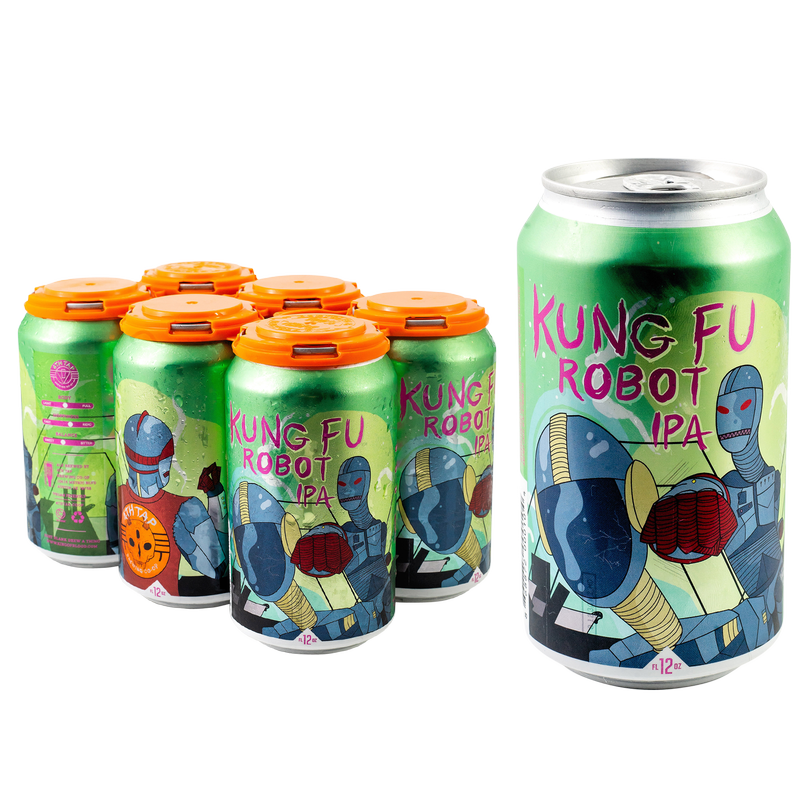 4th Tap Kung Fu Robot IPA 6pk 12oz Can 7.0% ABV : Alcohol fast delivery ...
