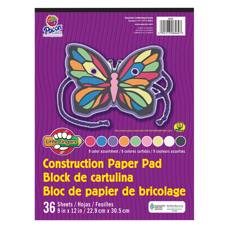 Construction Paper Pad 9x12 36ct : Home & Office fast delivery by App ...