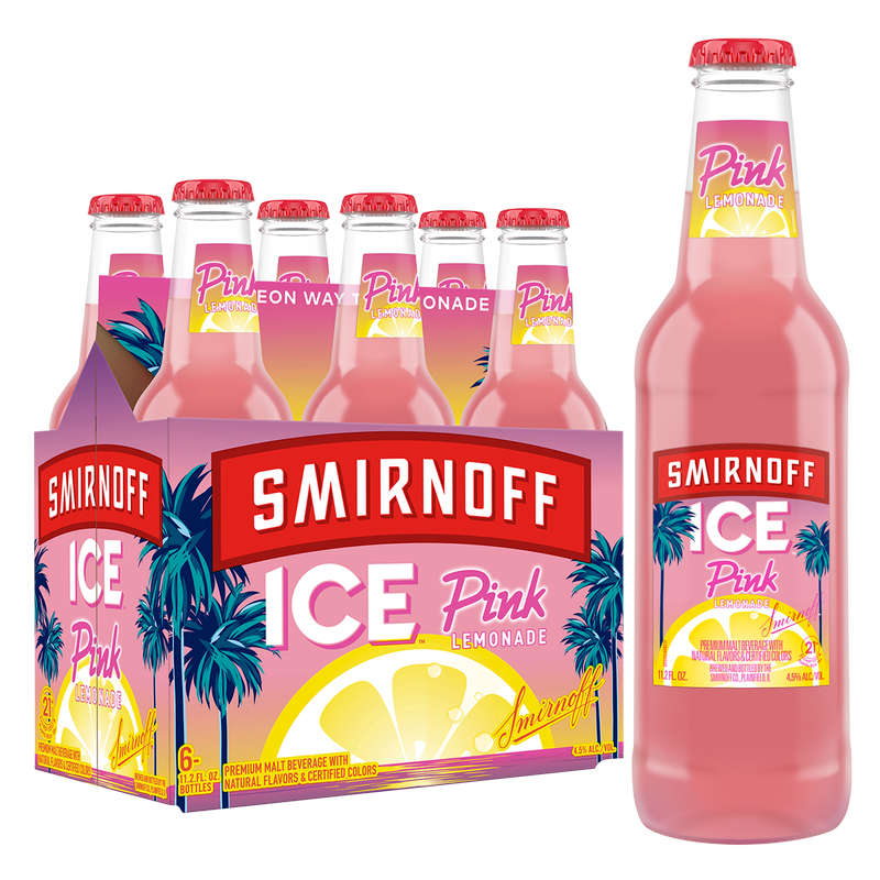 Smirnoff Ice Pink Lemonade 6pk 11.2oz Btl : Alcohol fast delivery by ...