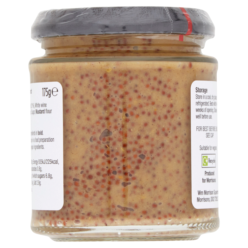 Morrisons Wholegrain Mustard, 175g : Food Cupboard fast delivery by App ...