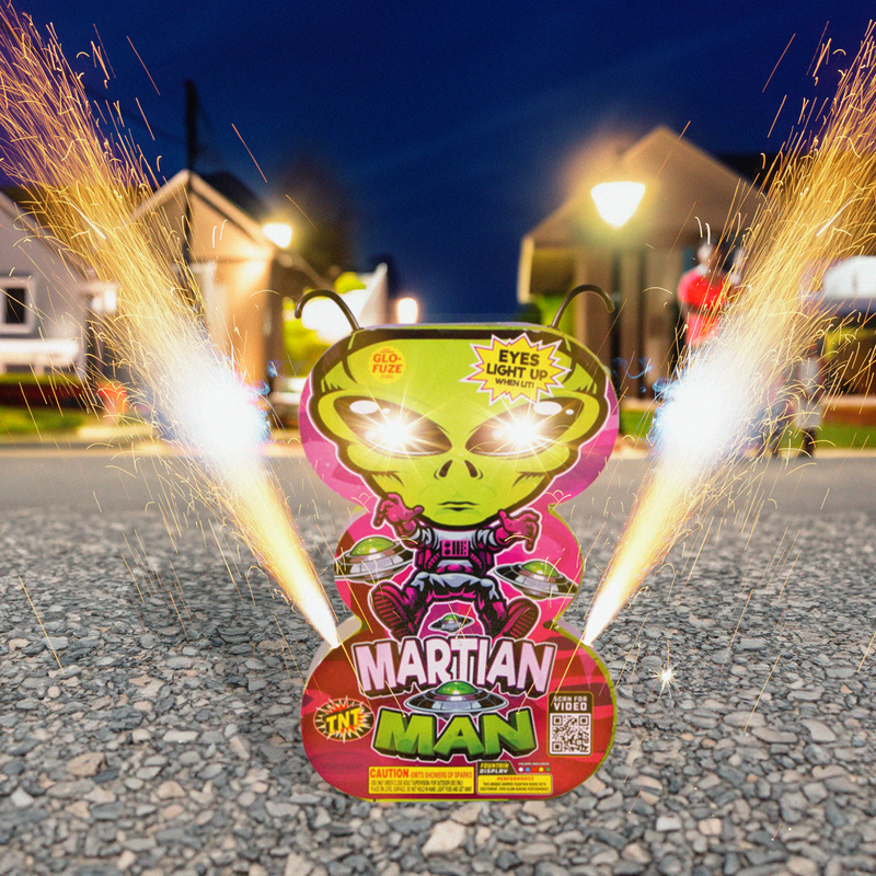 Martian Man Fountain Fireworks - Delivered In As Fast As 15 Minutes ...