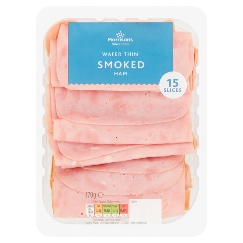 Morrisons Wafer Thin Smoked Ham, 170g : Quick Meals fast delivery by ...