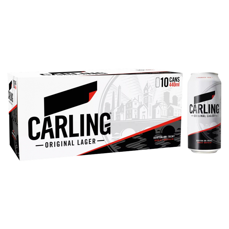 Carling Original Lager, 10 x 440ml : Alcohol fast delivery by App or Online