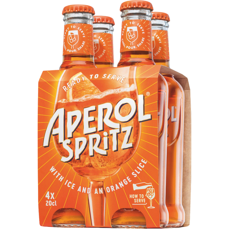 Aperol Spritz, 4 x 200ml : Alcohol fast delivery by App or Online
