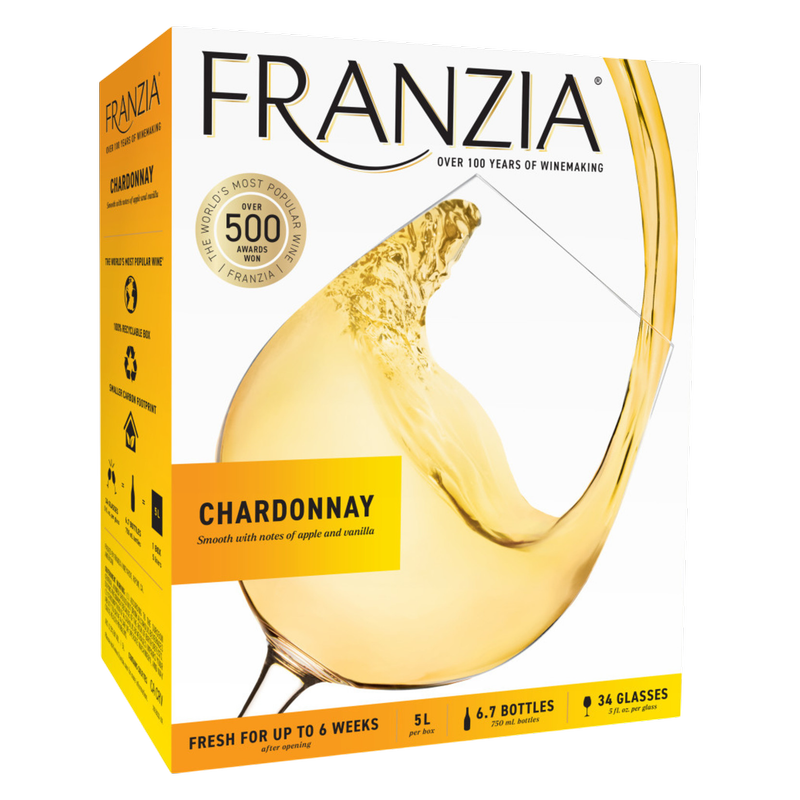 Franzia Chardonnay 5L Box - Delivered In As Fast As 15 Minutes | Gopuff