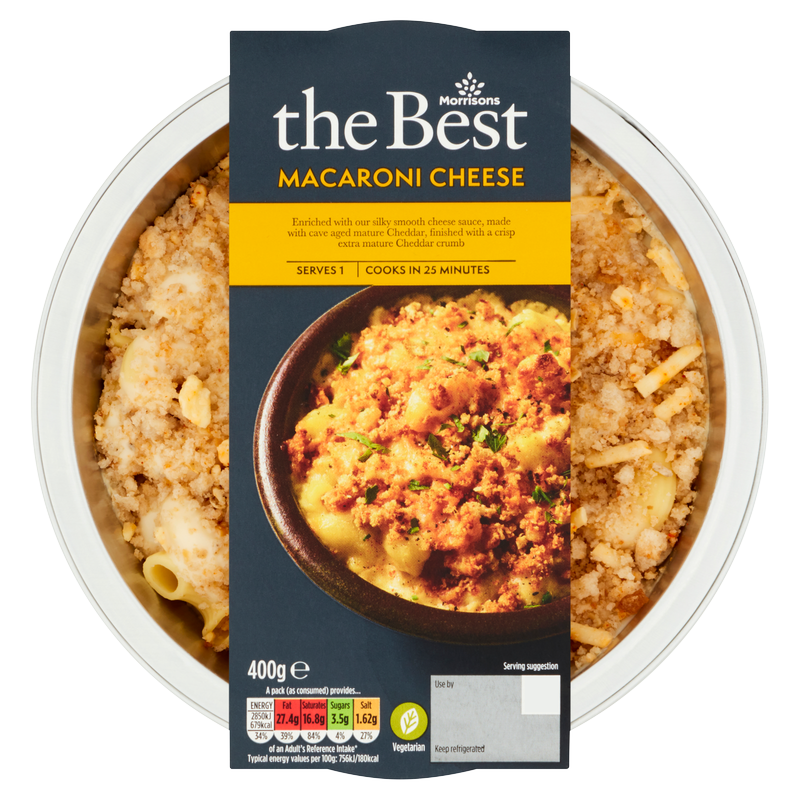 Morrisons The Best Macaroni Cheese, 400g : Quick Meals fast delivery by ...