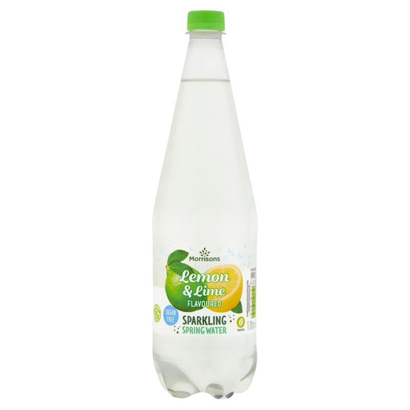 Morrisons Sparkling Water Lemon & Lime No Added Sugar, 1L : Drinks fast ...