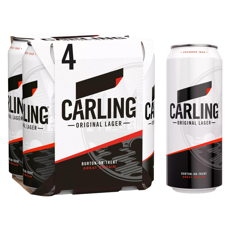 Carling Original Lager, 4 x 440ml : Alcohol fast delivery by App or Online