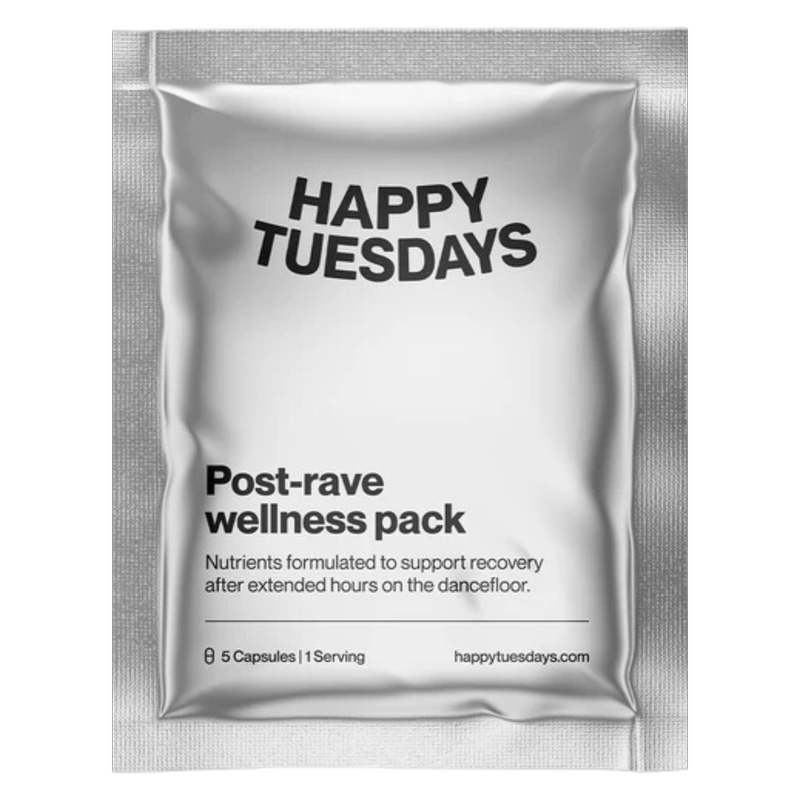 Happy Tuesdays Post-Rave Wellness Pack, 6.9g : Health fast delivery by ...