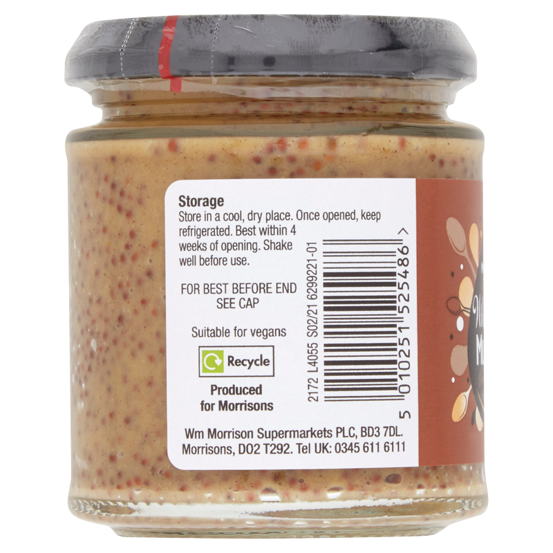 Morrisons Wholegrain Mustard, 175g : Food Cupboard fast delivery by App ...