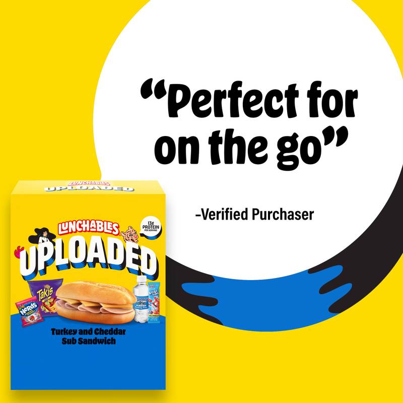 Lunchables Uploaded Turkey and Cheddar Sub Sandwich - 15oz - Delivered ...
